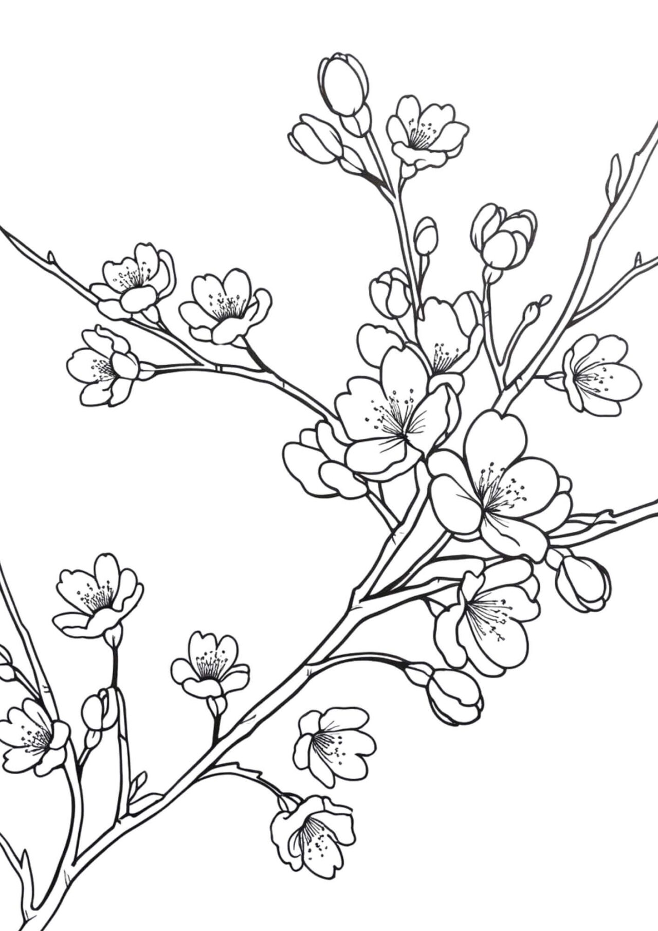 25 Cute and Aesthetic Spring Coloring Pages for All Ages (Free PDF ...