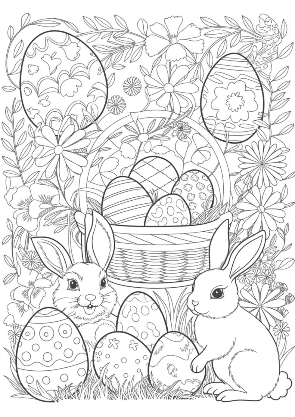 25 Cute and Aesthetic Spring Coloring Pages for All Ages (Free PDF ...